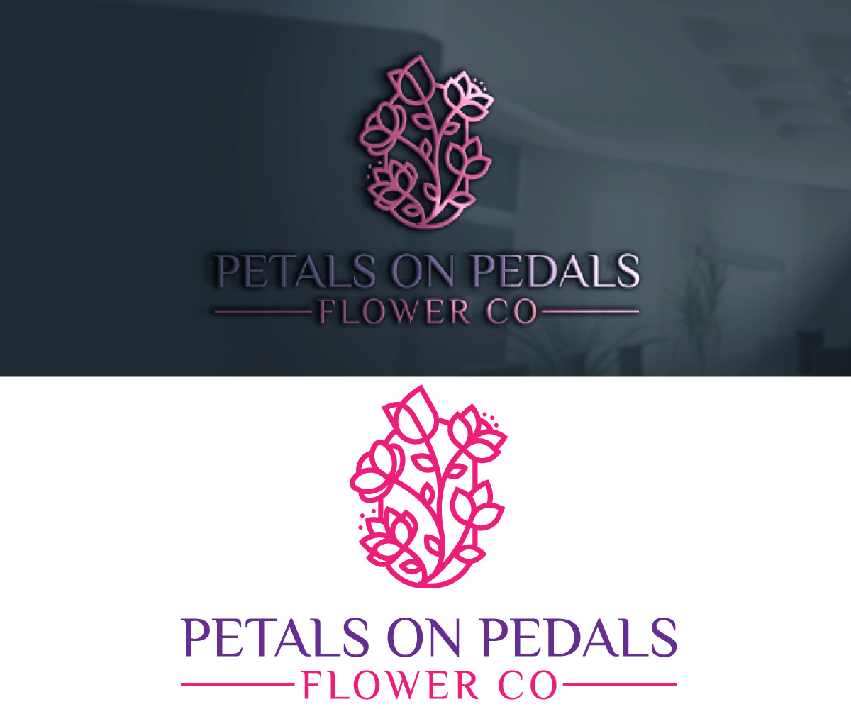 Modern, Elegant, Florist Logo Design for Petals on Pedals Flower Co by ...