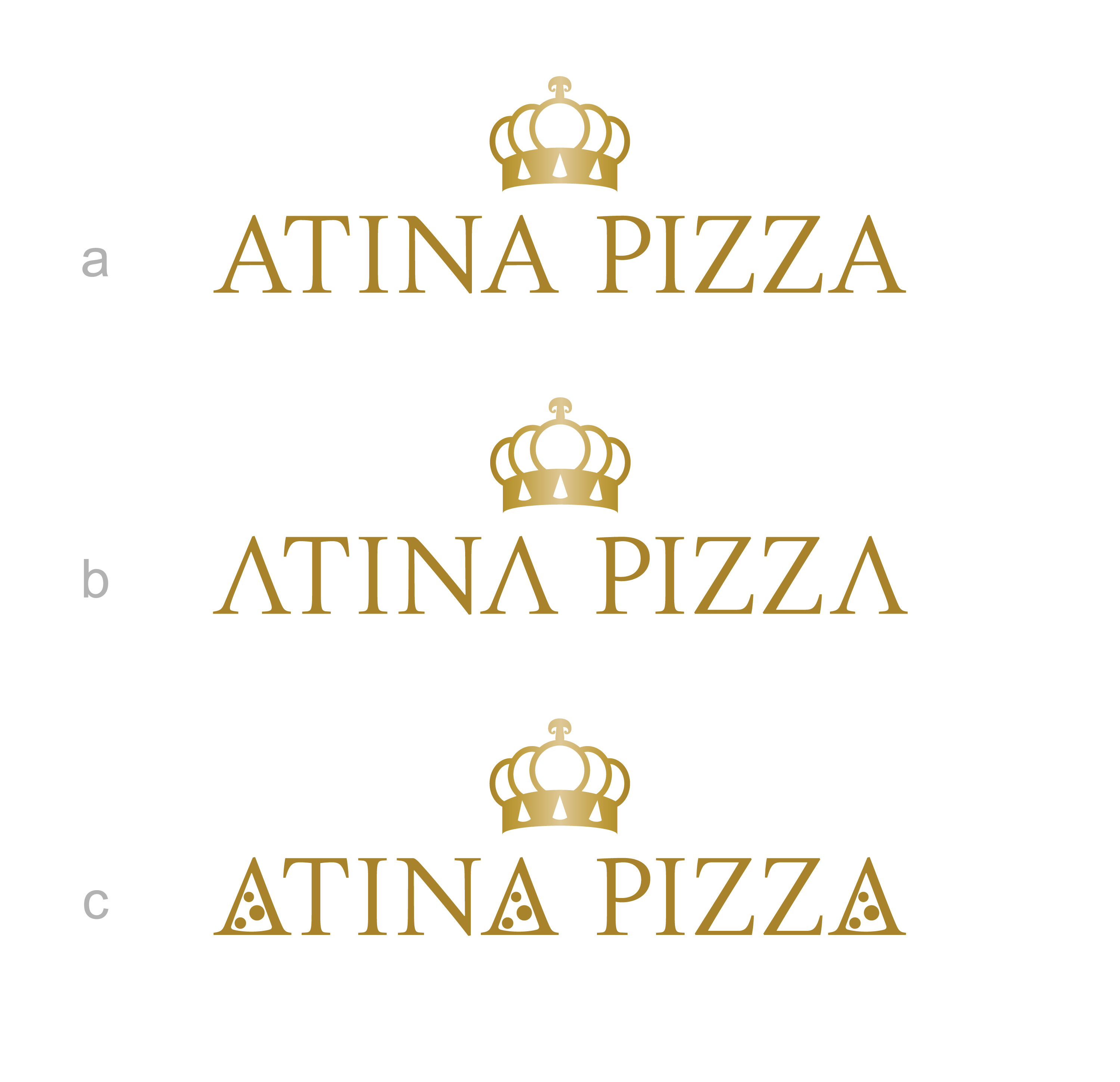 Conservative, Upmarket, Restautant Logo Design for ATINA PIZZA by Al ...