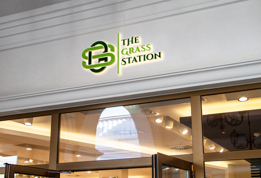 Logo Design for The Grass Station by Fabiha jahan | Design #28197426