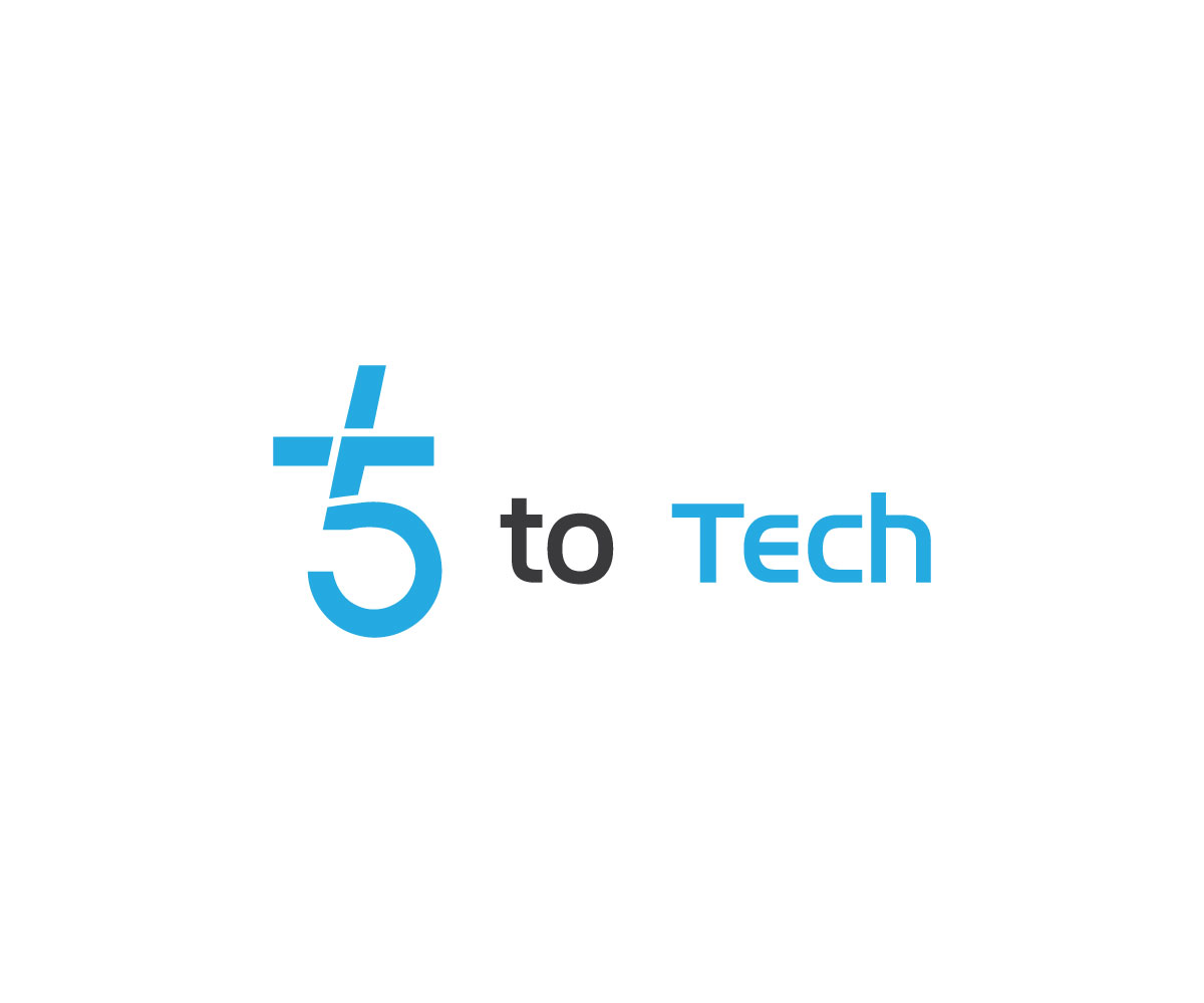 Elegant, Playful, Technology Logo Design for 'Plus 5 to Tech' or '+5 to ...