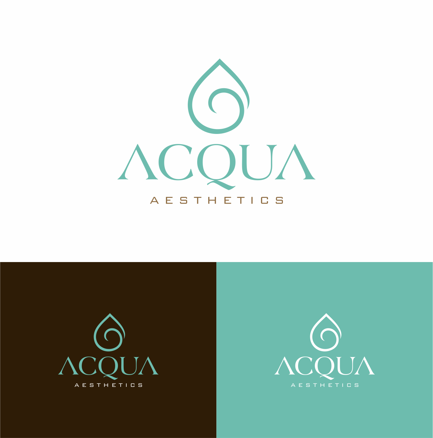 Bold, Professional Logo Design for ACQUA AESTHETICS by Sibyle | Design ...