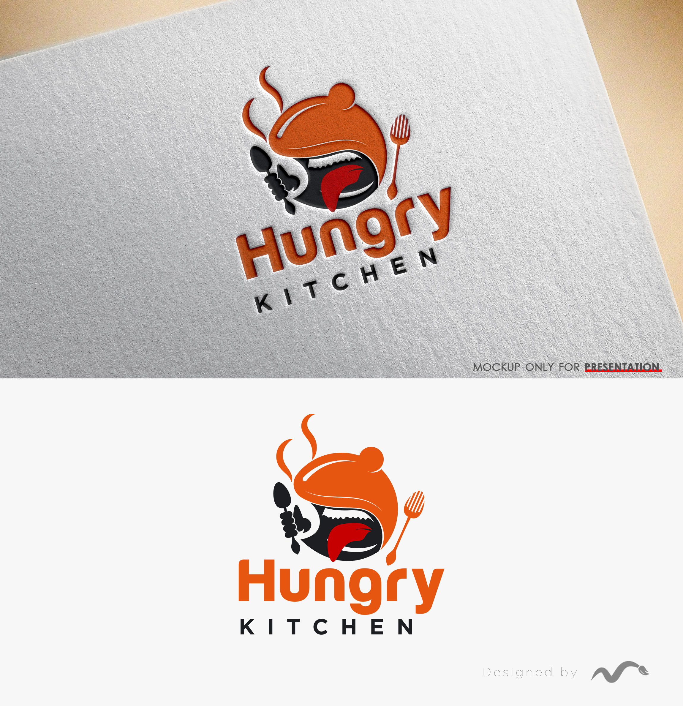 Logo Design for Hungry Kitchen by Mono.co | Design #28197768