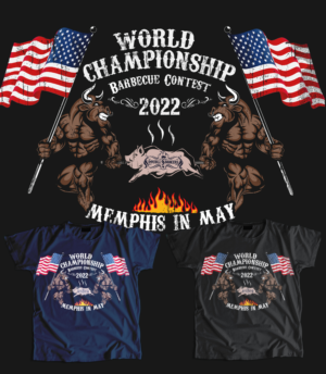 BBQ Competition T-Shirt Design | 24 T-shirt Designs for a business in ...