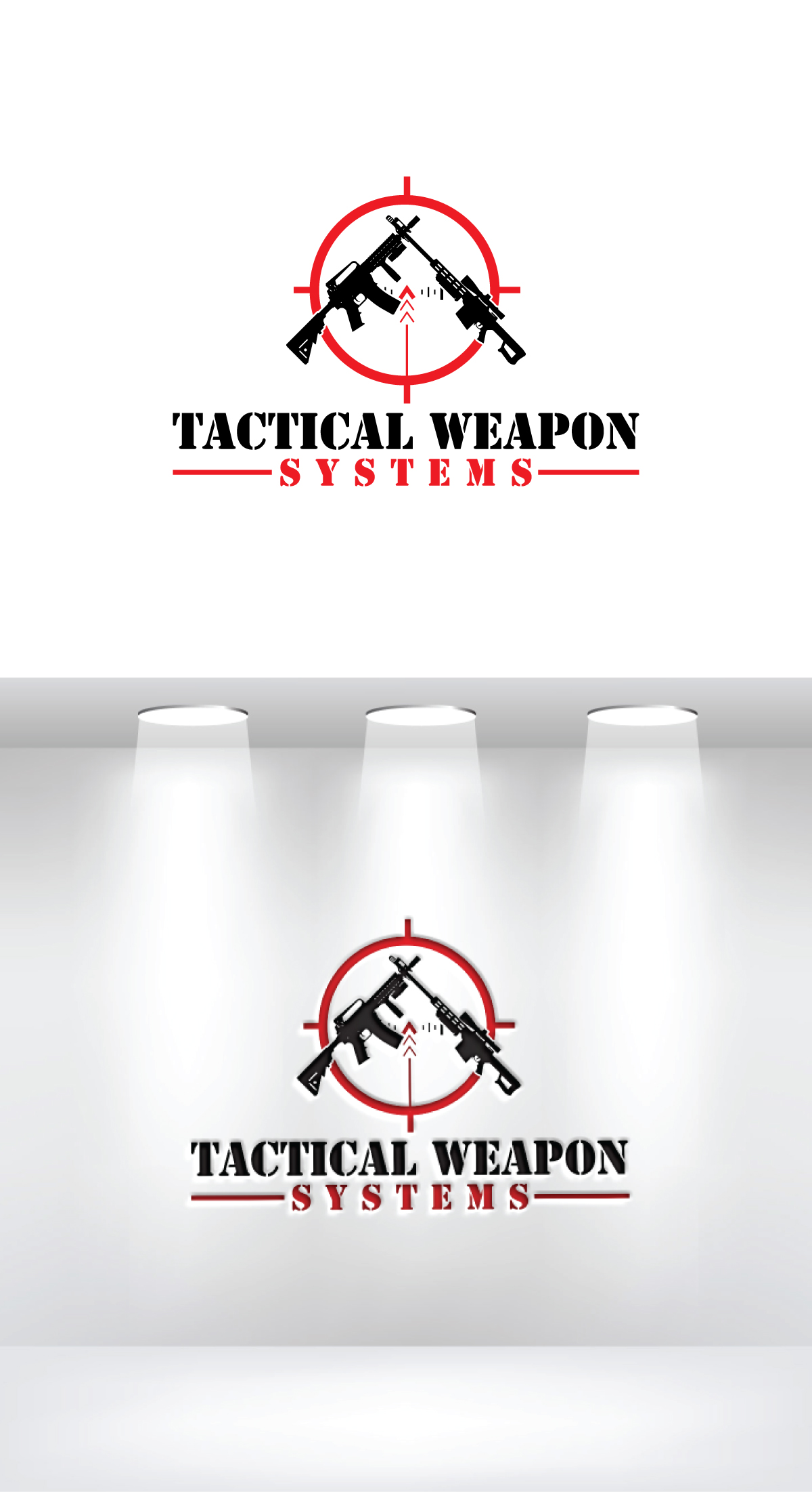 Serious, Bold, Arms manufacturing, custom rifles, AR-15s Logo Design ...