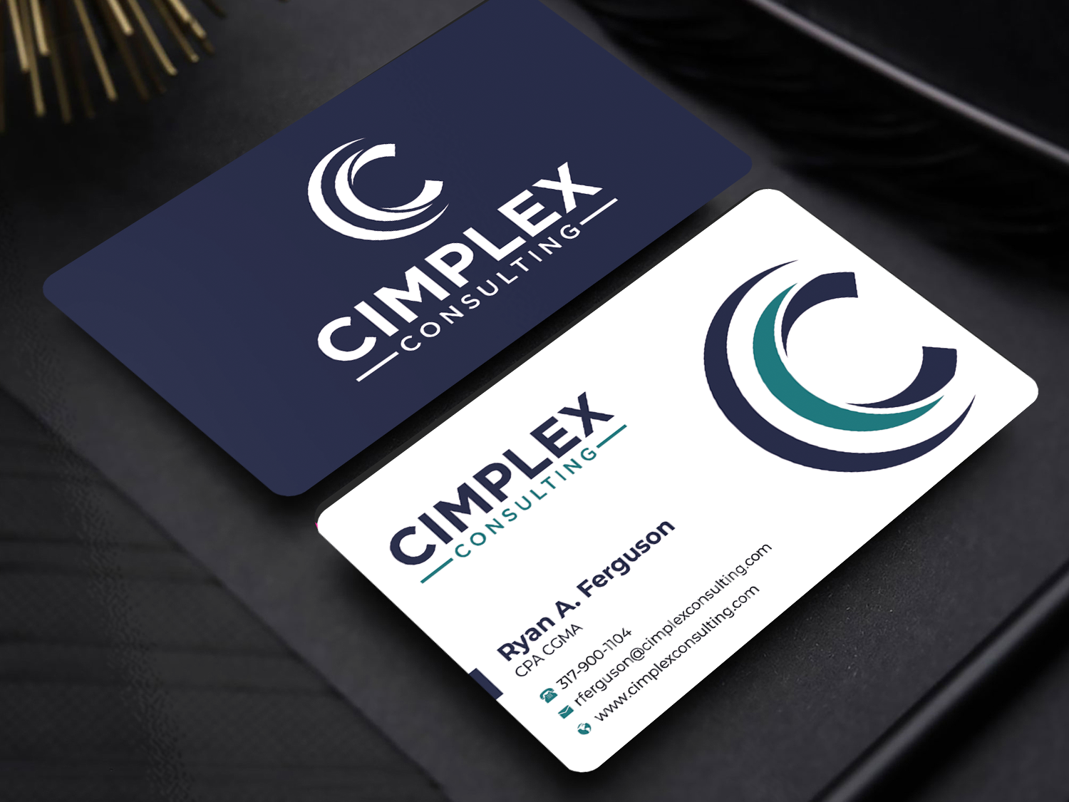 Elegant, Serious, Consulting Business Card Design for a Company by ...