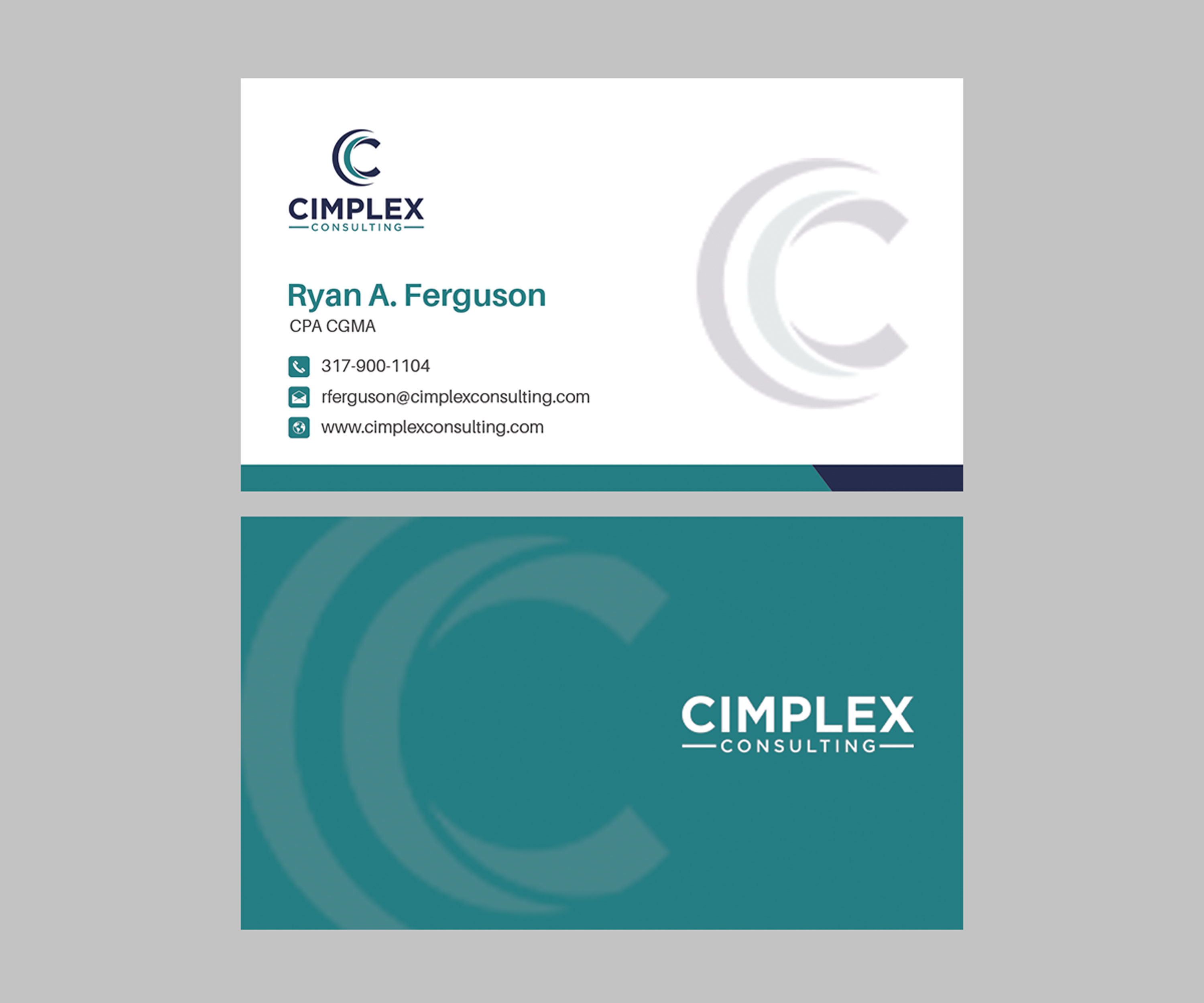 Elegant, Serious, Consulting Business Card Design for a Company by ...