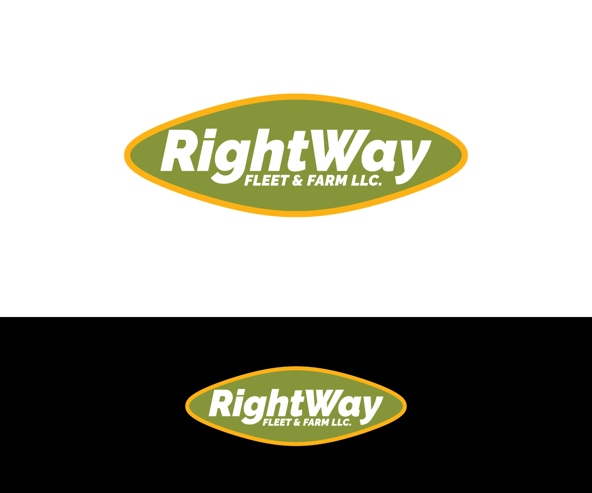 Masculine, Elegant Logo Design for RightWay Fleet & Farm LLC. by ...