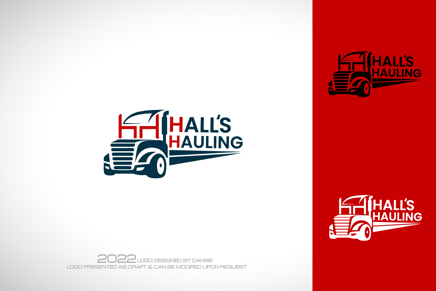 Logo Design for Hall's Hauling by dan99 | Design #28255126