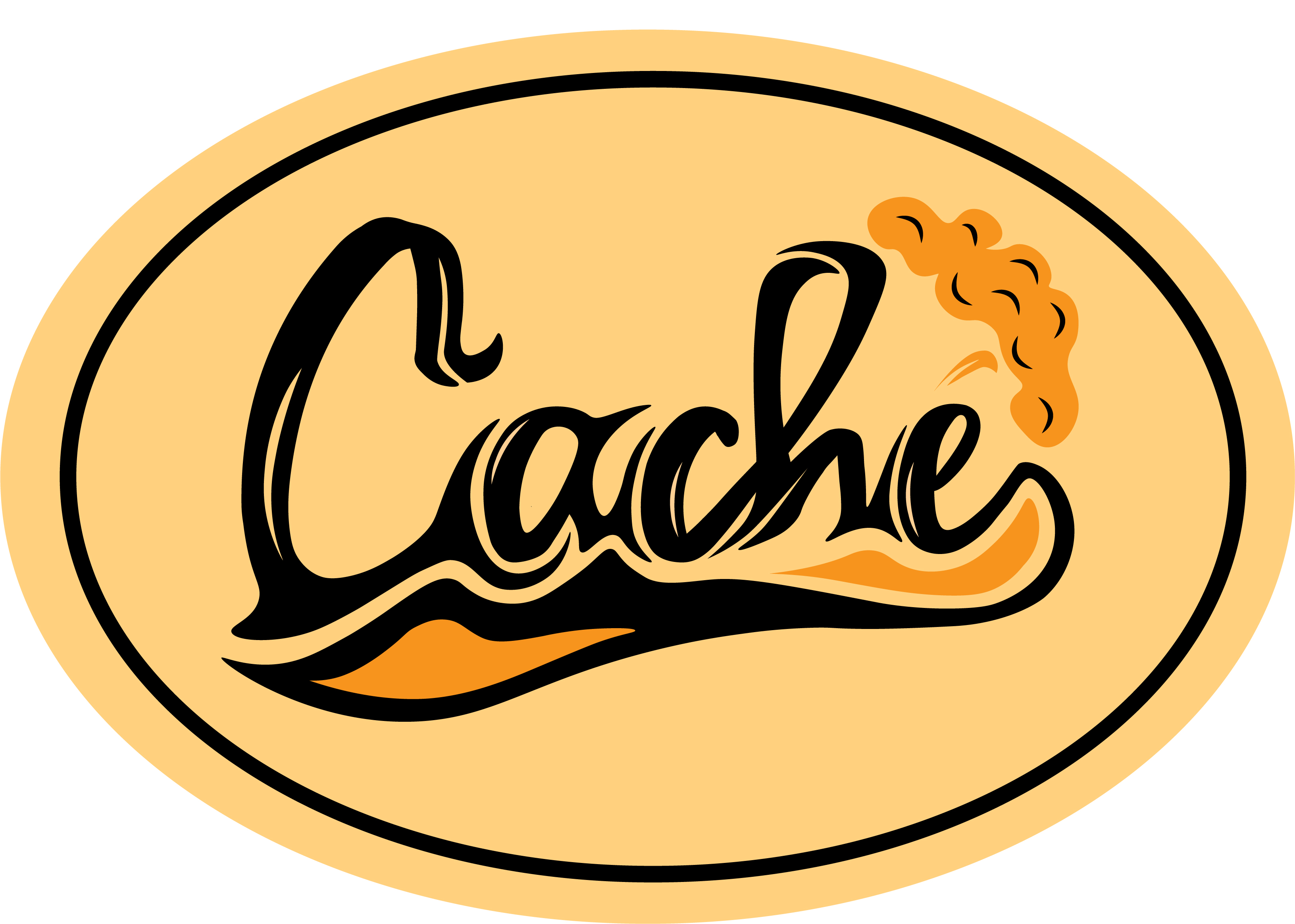 Elegant, Upmarket, Restaurant and Bar Industry Logo Design for caché by ...
