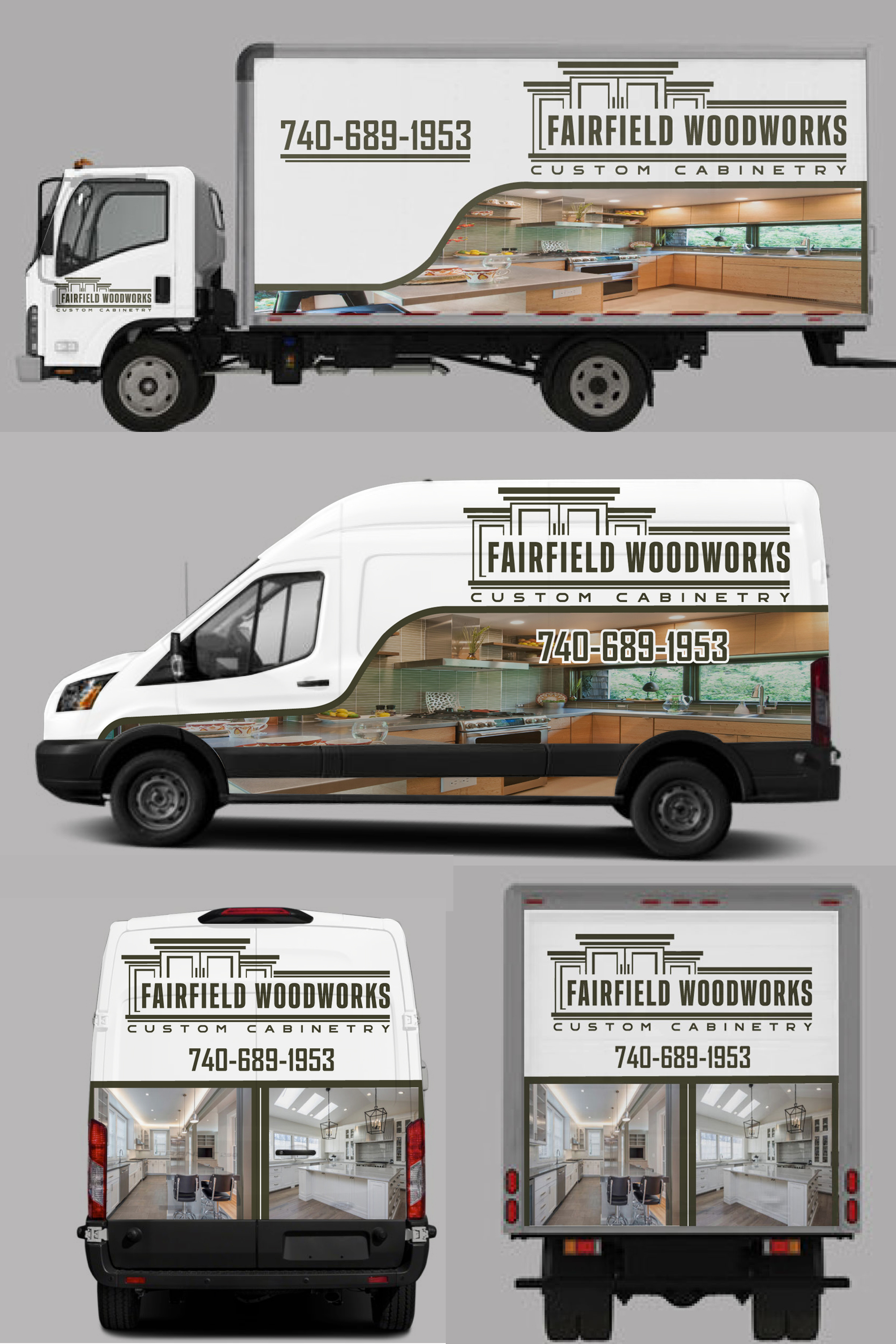 Serious, Professional Car Wrap Design for Fairfield Woodworks by JS ...