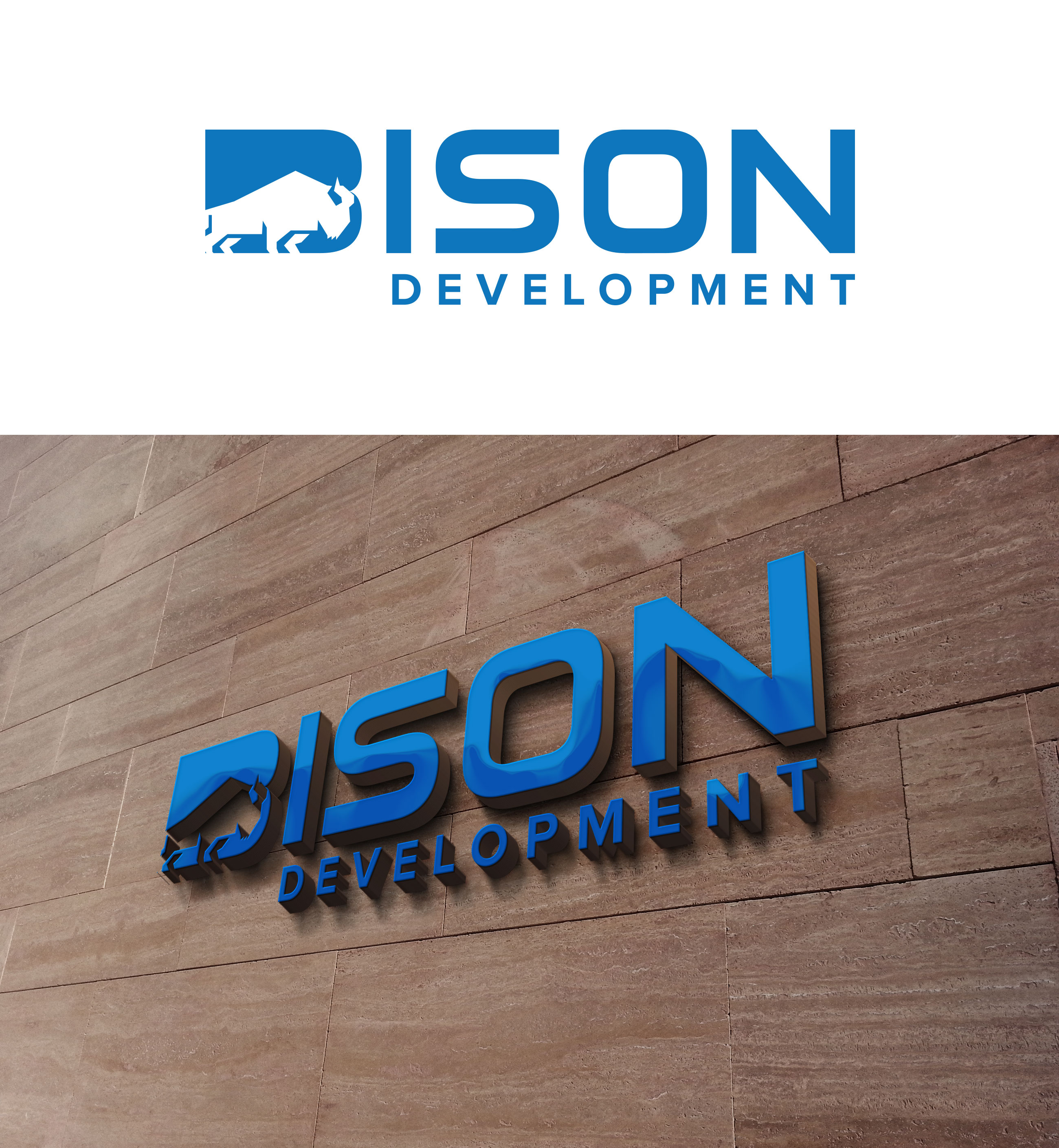 Modern, Professional, design and construction Logo Design for Bison ...