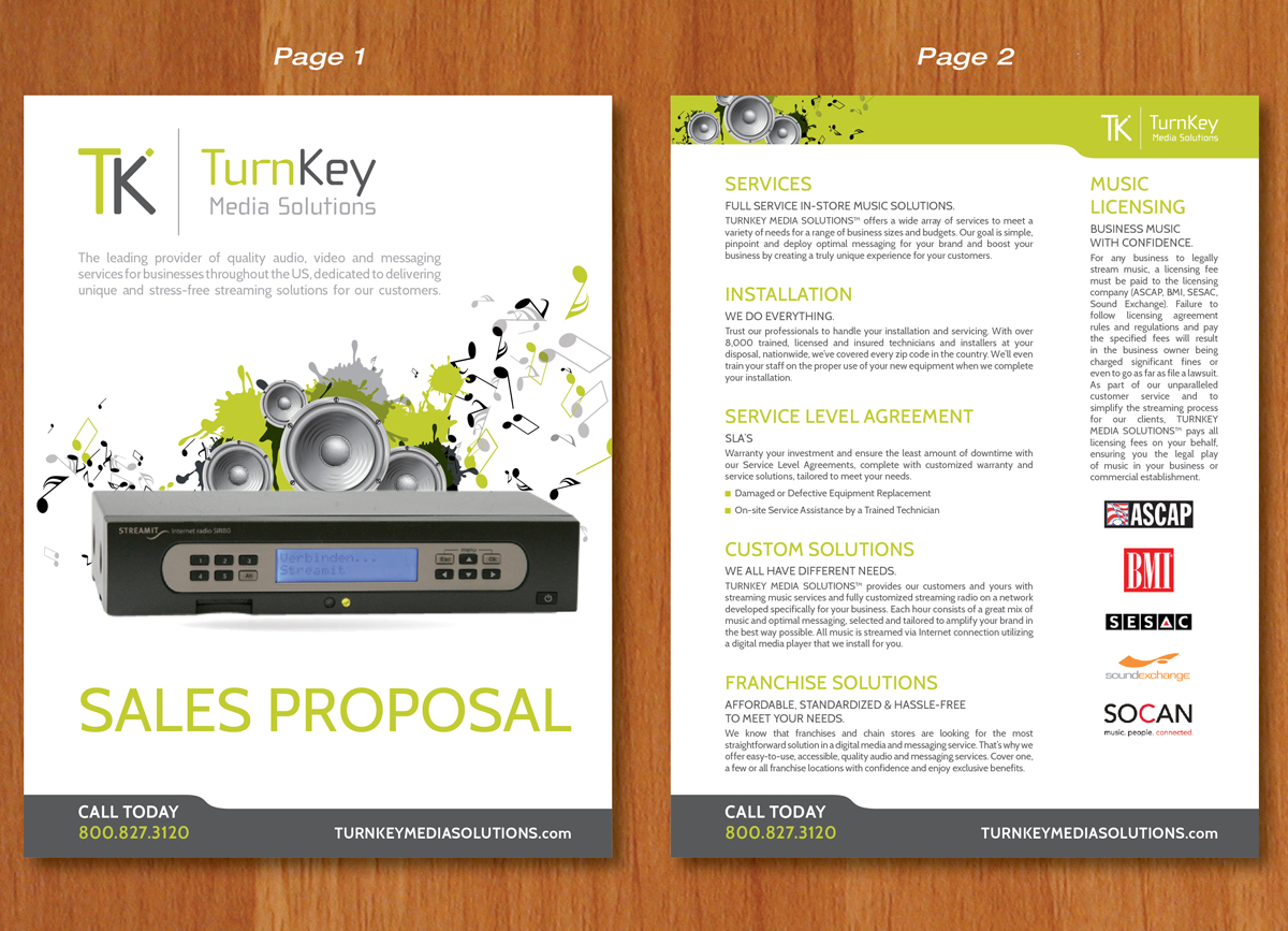 Moderno, Serio, Business Diseño de Flyer for TURNKEY MEDIA SOLUTIONS ...