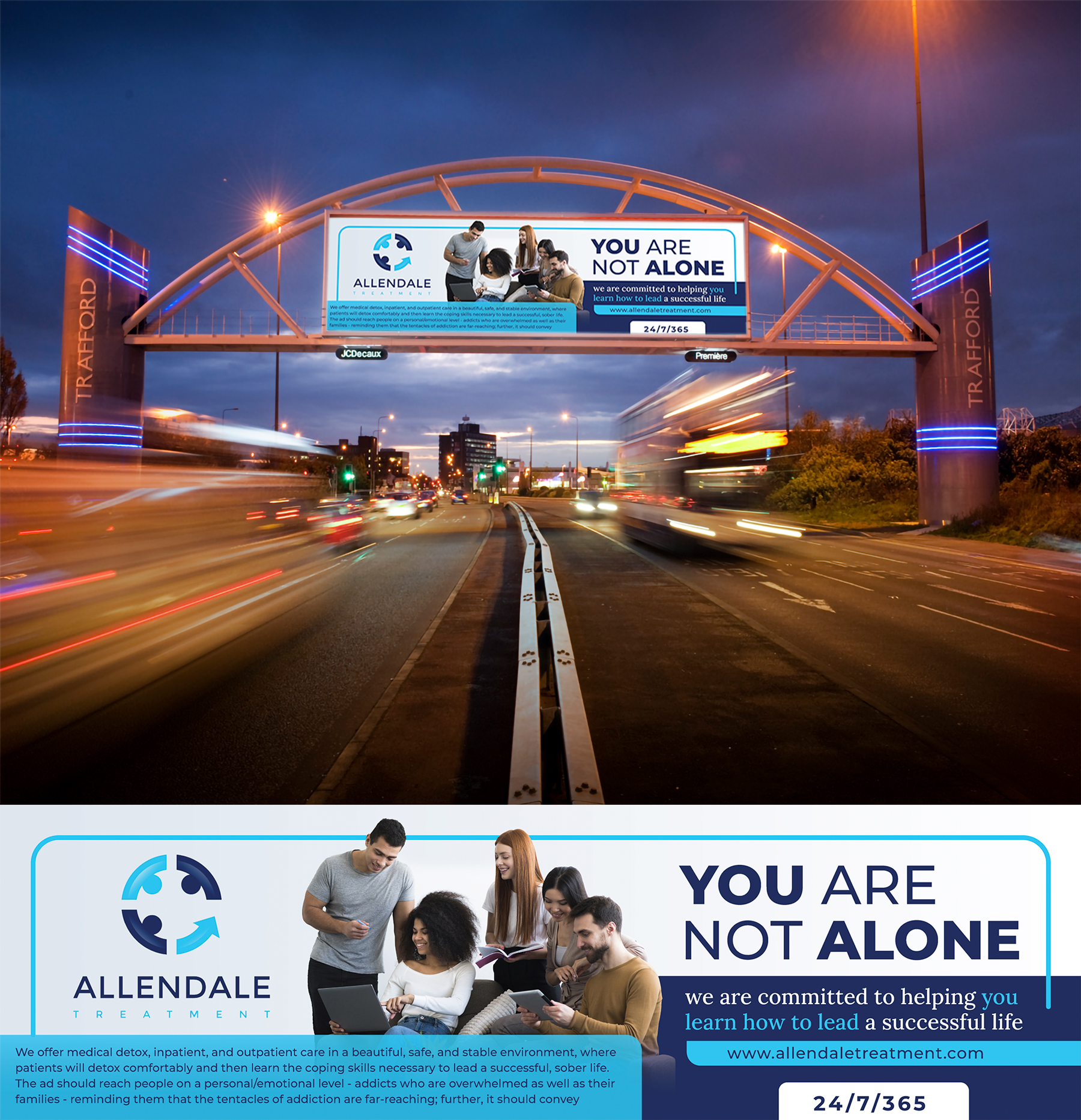 Elegant, Playful, Addiction Treatment centers Billboard Design for a ...