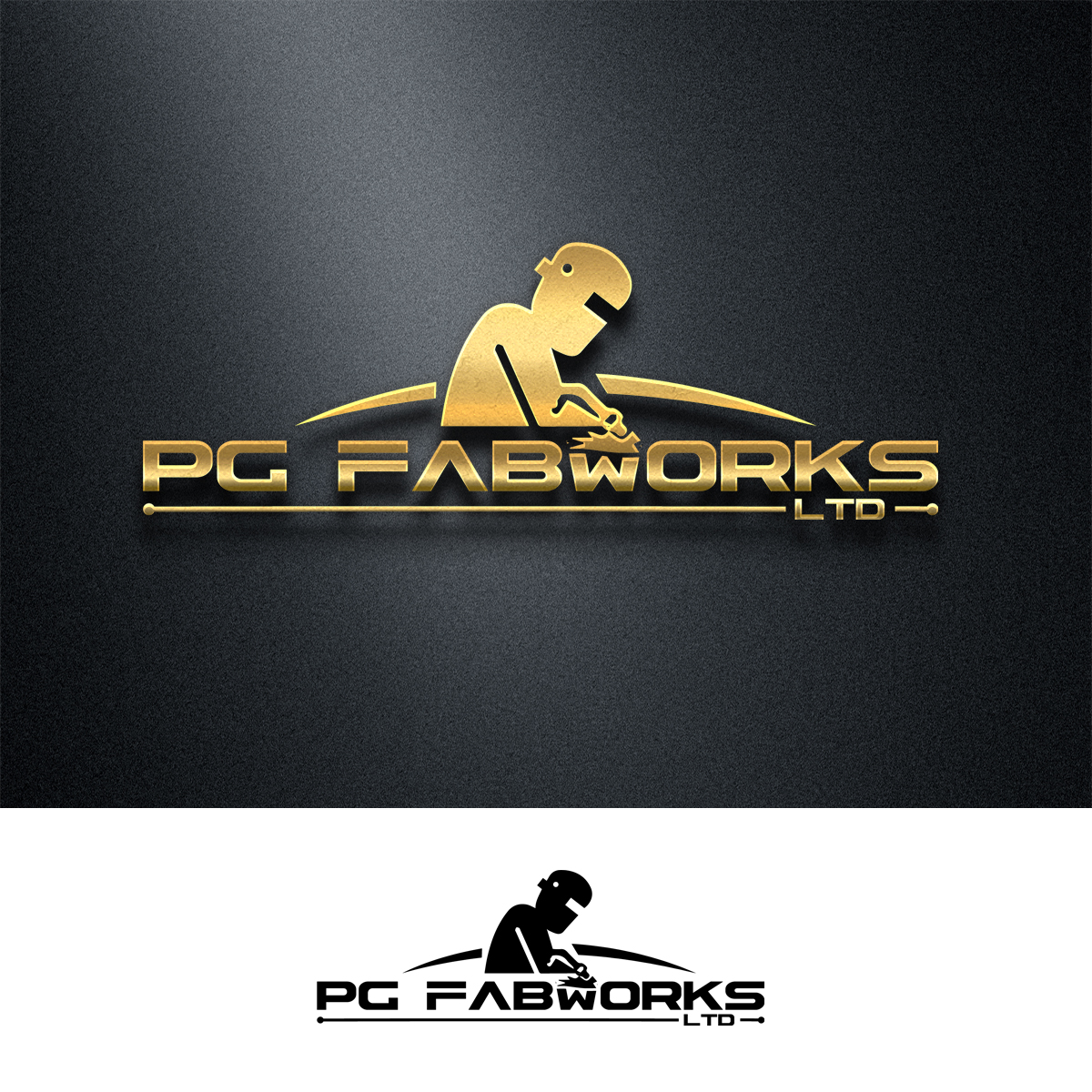 Masculine, Bold, Metal Fabrication Logo Design for PG Fabworks Ltd by ...