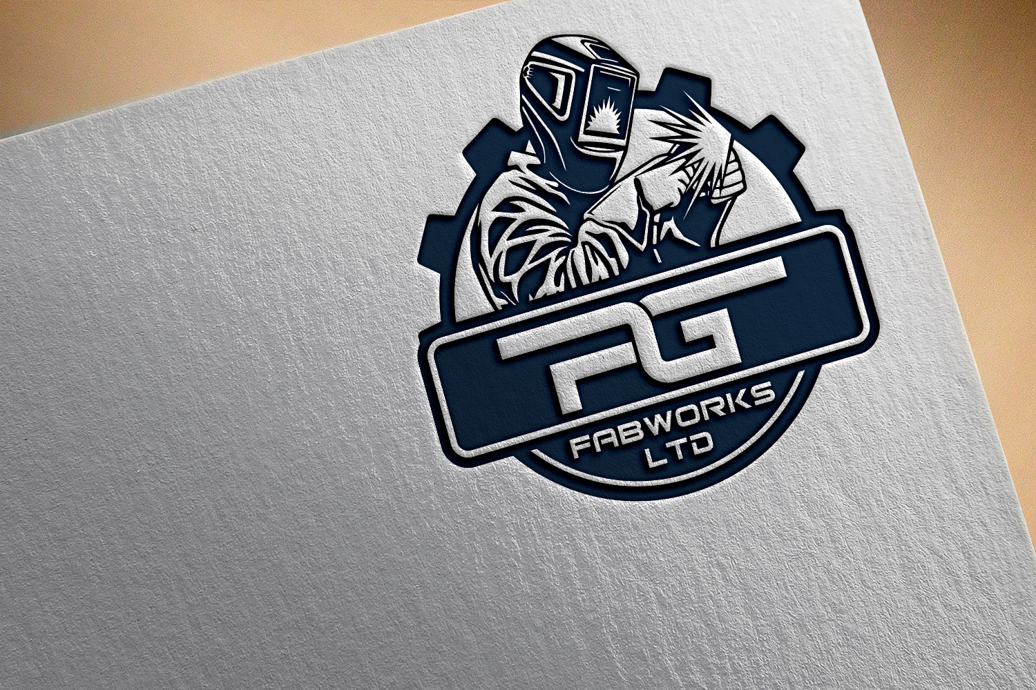 Masculine, Bold, Metal Fabrication Logo Design for PG Fabworks Ltd by ...