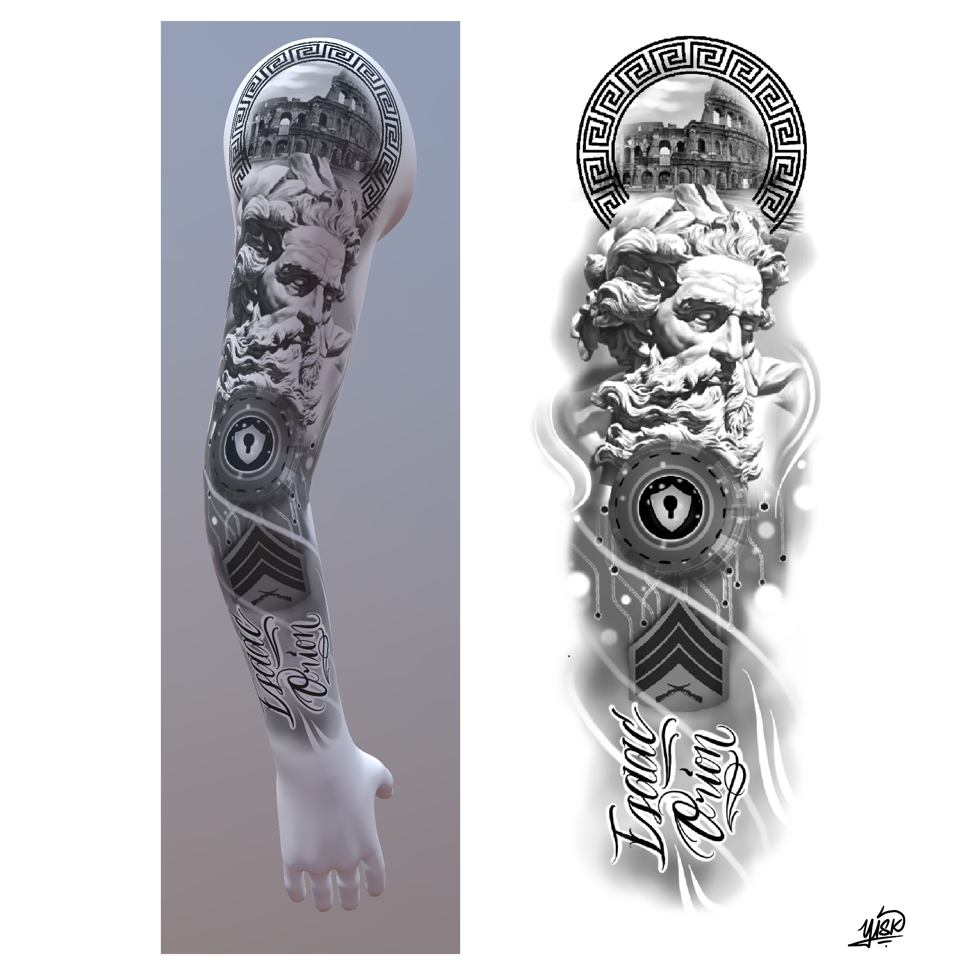 Masculine, Conservative Tattoo Design for a Company by El Yisk 2 ...
