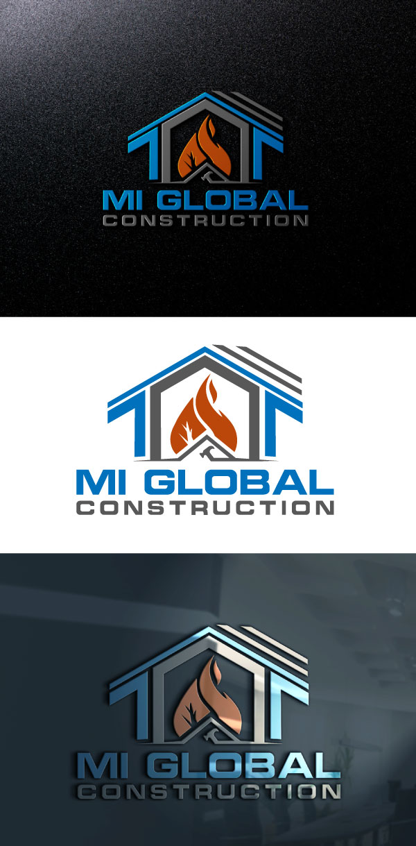 Logo Design for Mi Global Construction by akterkhadijars | Design #28373801