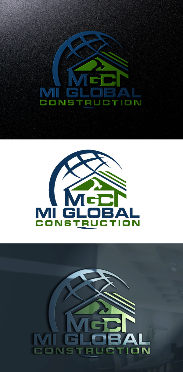 Logo Design for Mi Global Construction by akterkhadijars | Design #28374061