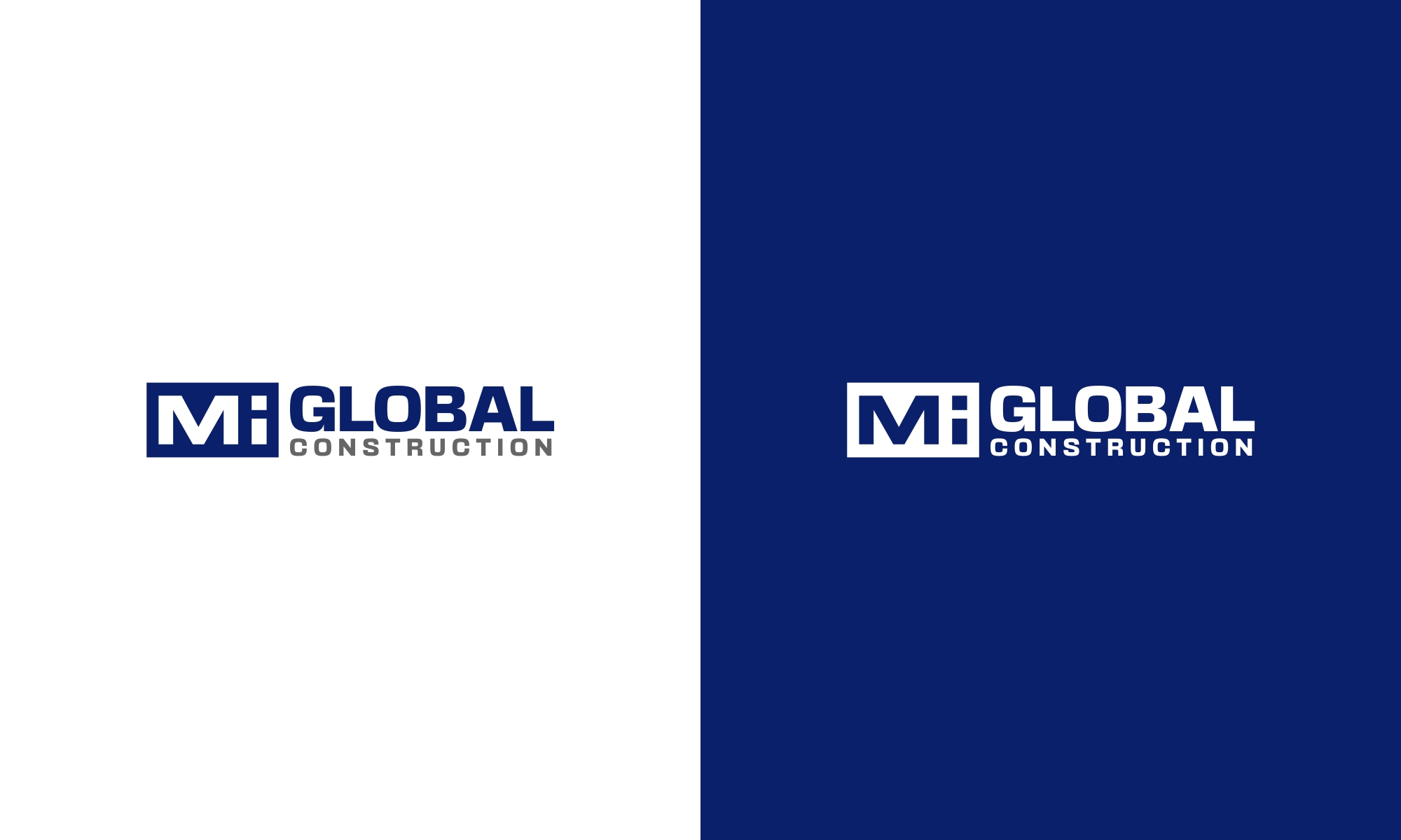 Logo Design for Mi Global Construction by MX LogoArt | Design #28375874