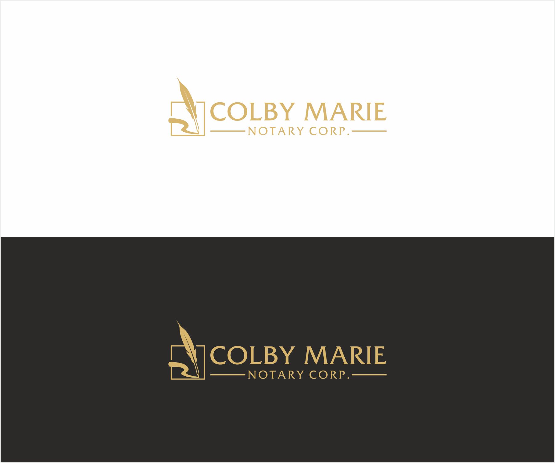 Serious, Modern, Legal, Law, Notary Public Logo Design for Colby Marie ...