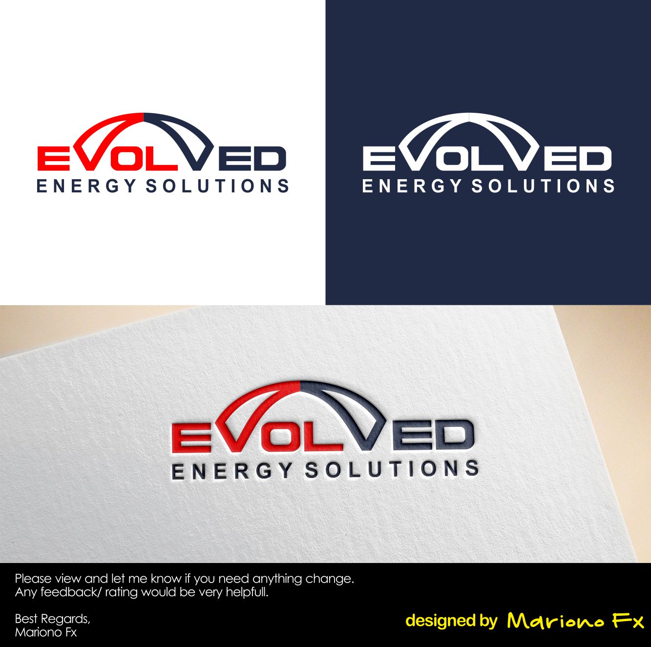 Logo Design for Evolved Energy Solutions by Mariono Fx | Design #28379185
