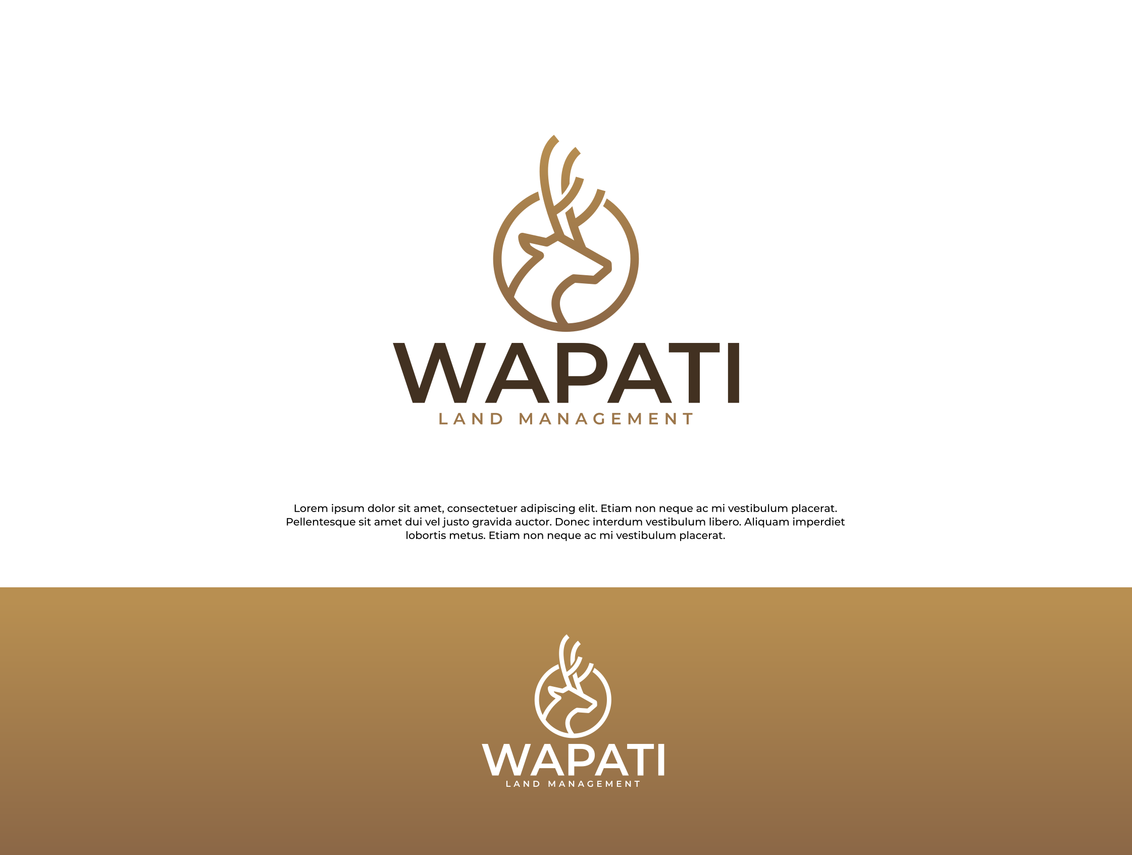 Elegant, Playful, Land Management Services Logo Design for Wapati ...