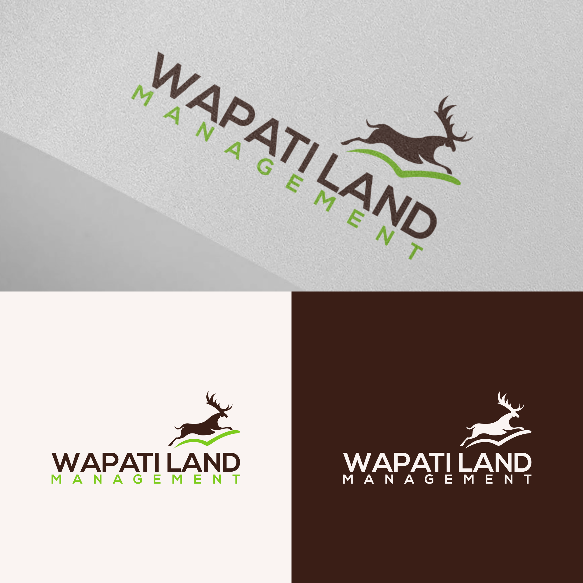 Elegant, Playful, Land Management Services Logo Design for Wapati ...