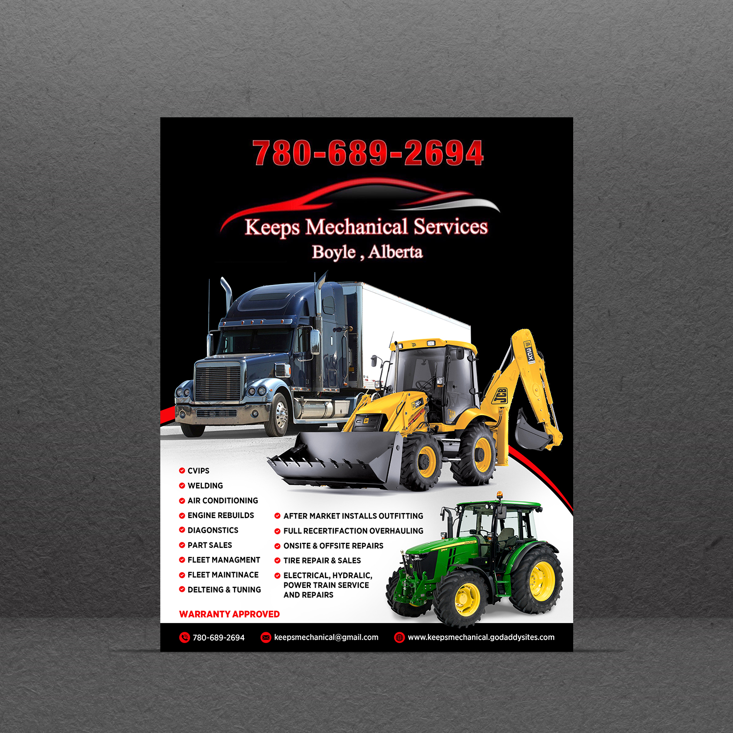 Elegant, Playful, Heavy Duty Repairs Flyer Design for a Company by ...