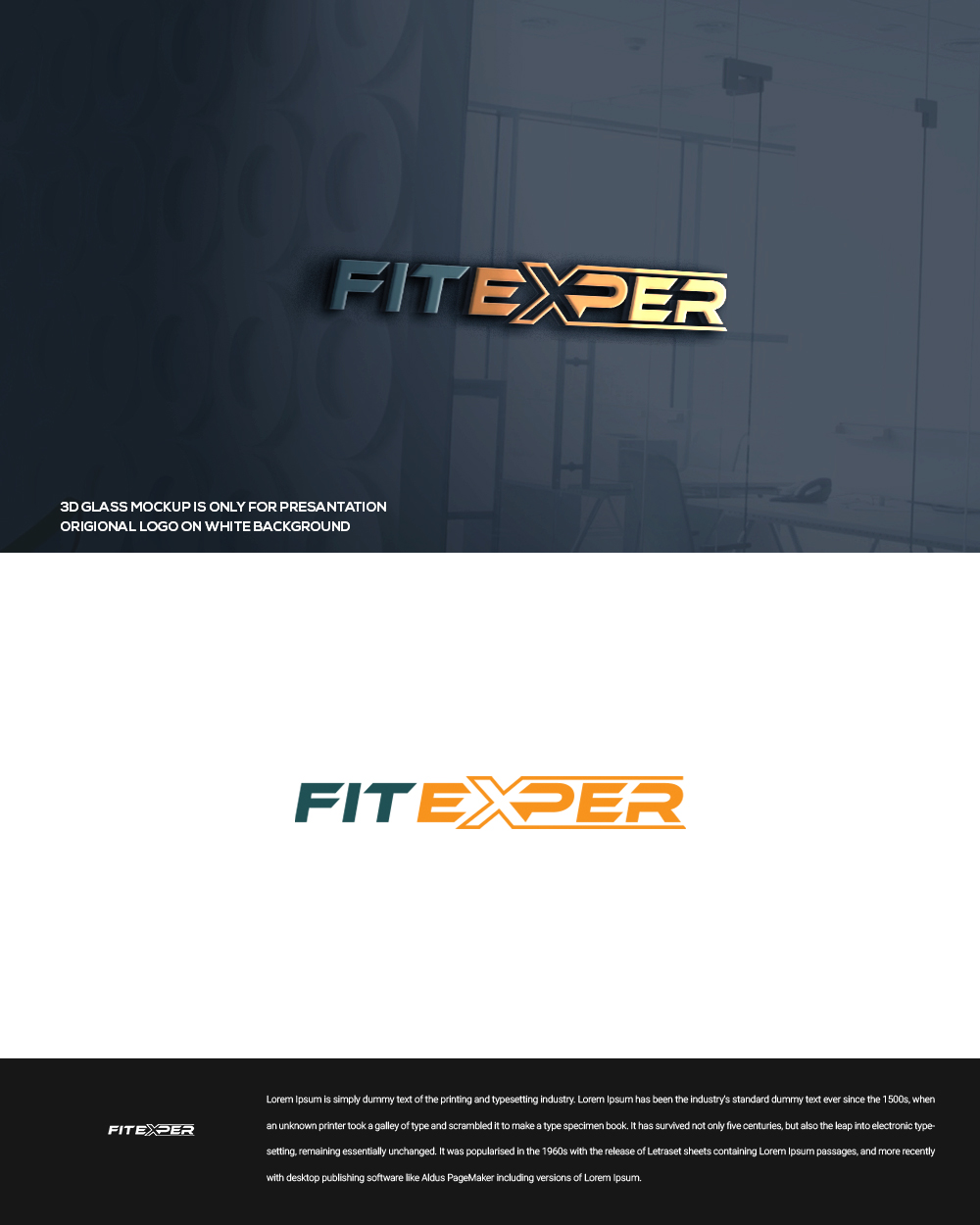Logo Design for fitexper by InkForge Studio | Design #28404487