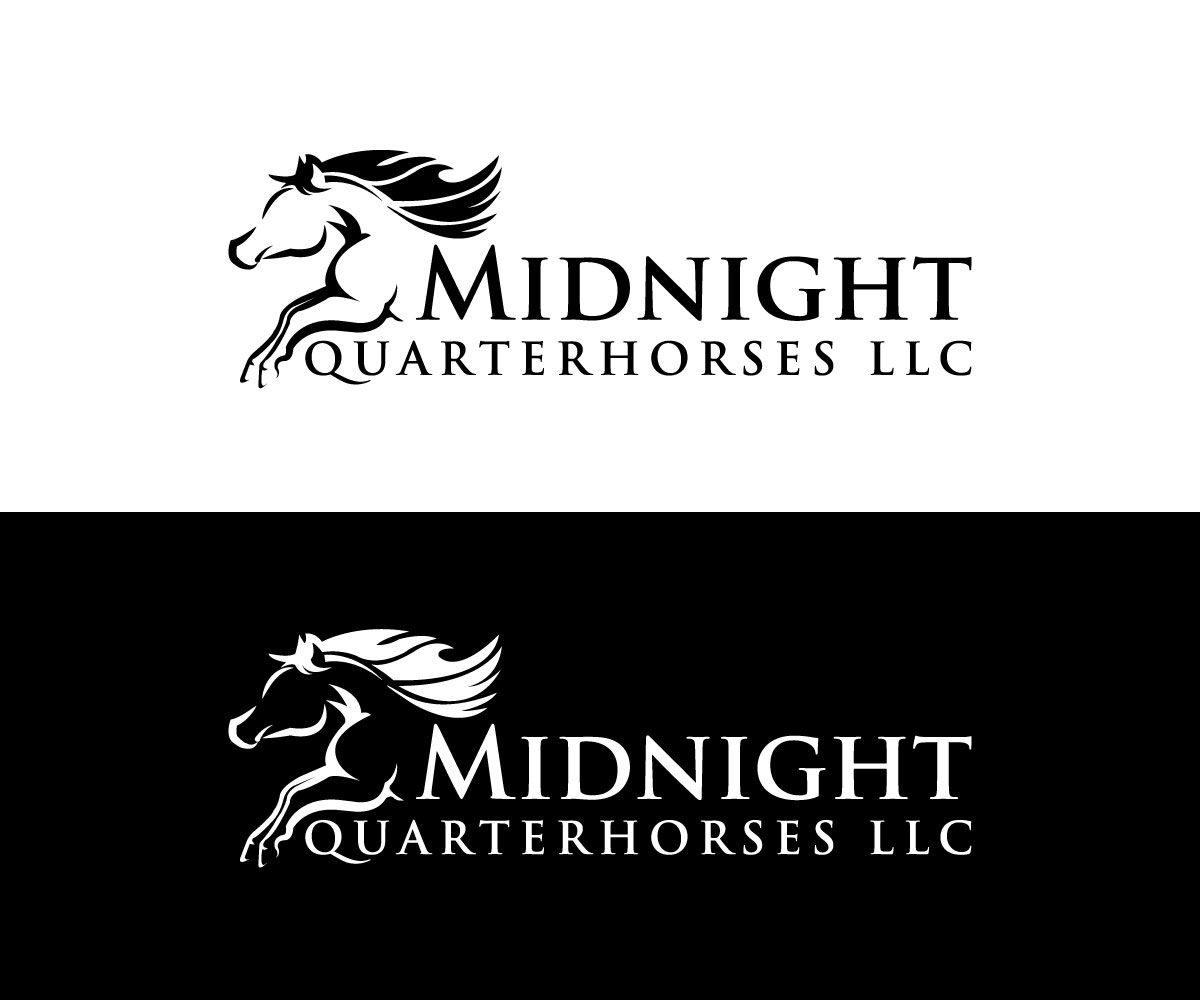 Serious, Professional, Performance horse sales Logo Design for Midnight ...