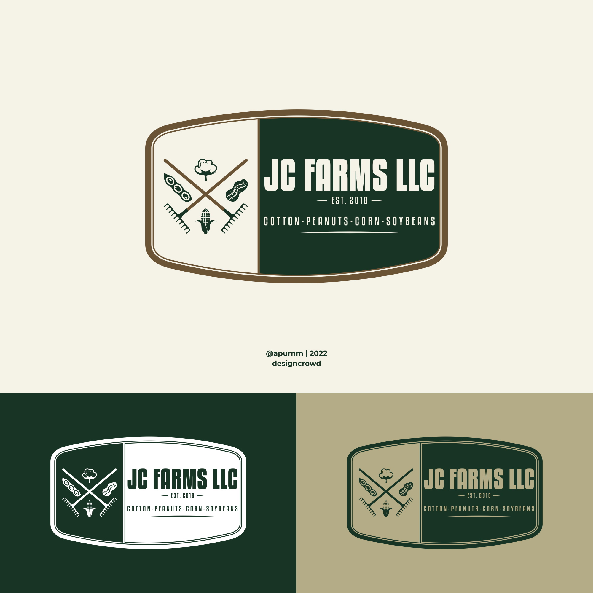 Elegant, Playful, Agriculture Logo Design for JC Farms LLC by purnama ...