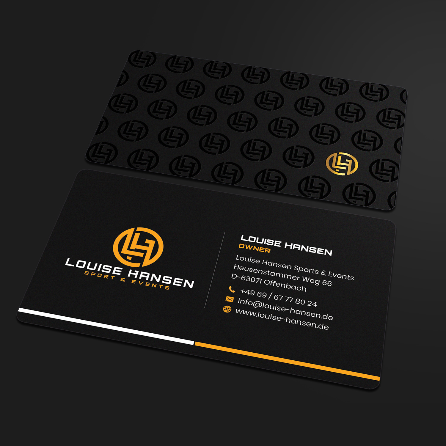 Modern, Professional Business Card Design for Louise Hansen Sport ...