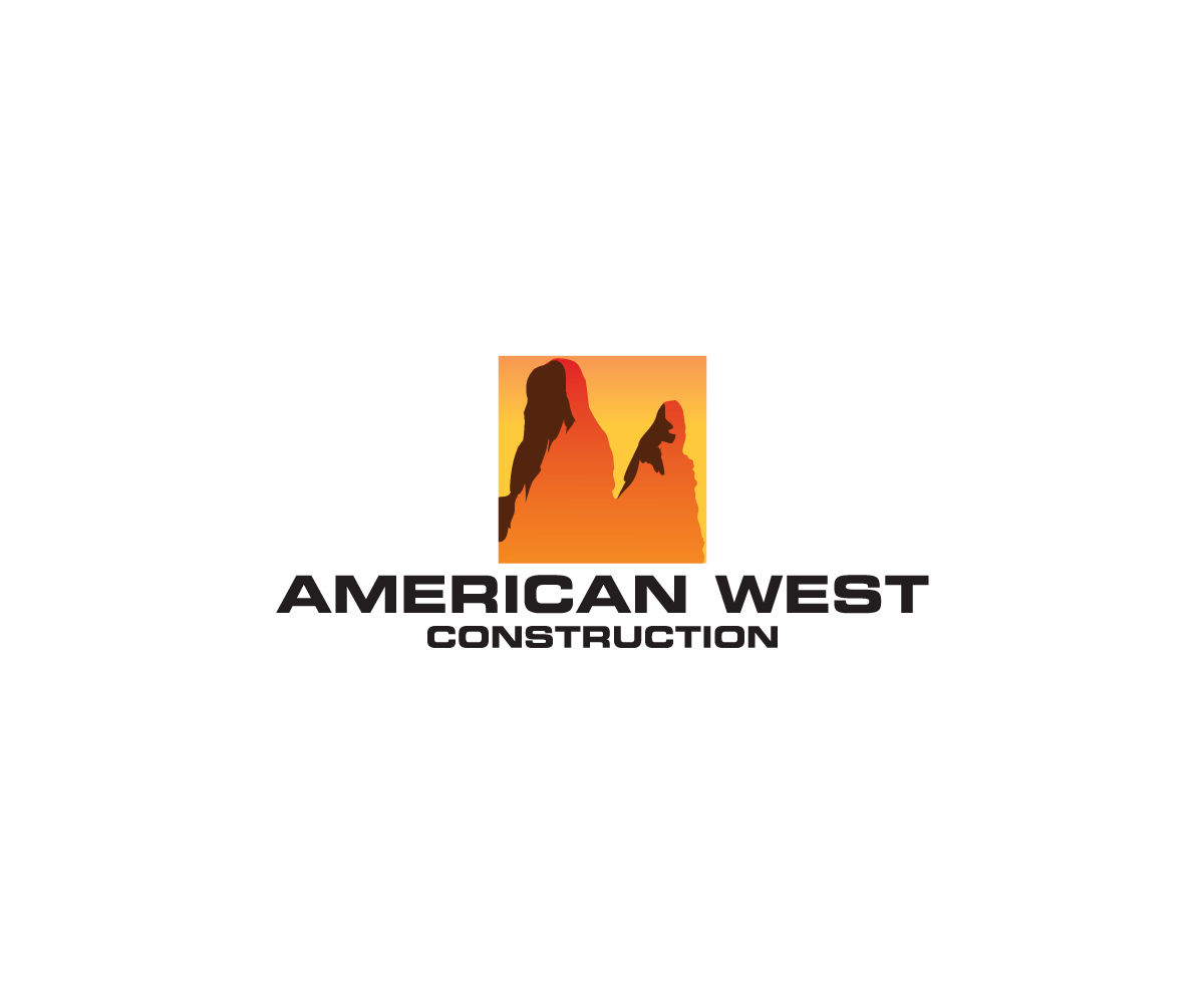 Logo Design for American West Construction by logonumberone | Design ...