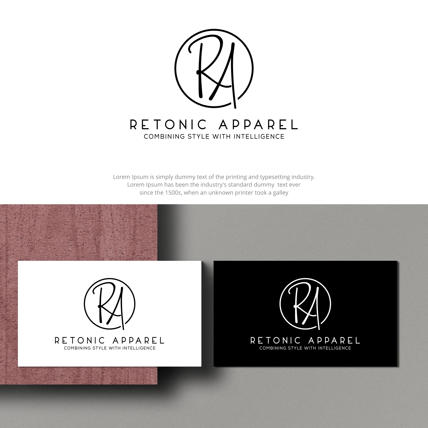 Bold, Modern, Ecommerce Clothing Logo Design for Retonic Apparel ...