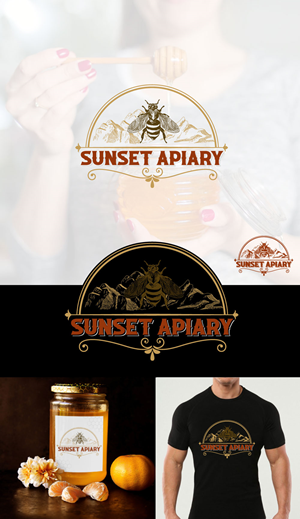 Sunset Apiary logo | 132 Logo Designs for Sunset Apiary