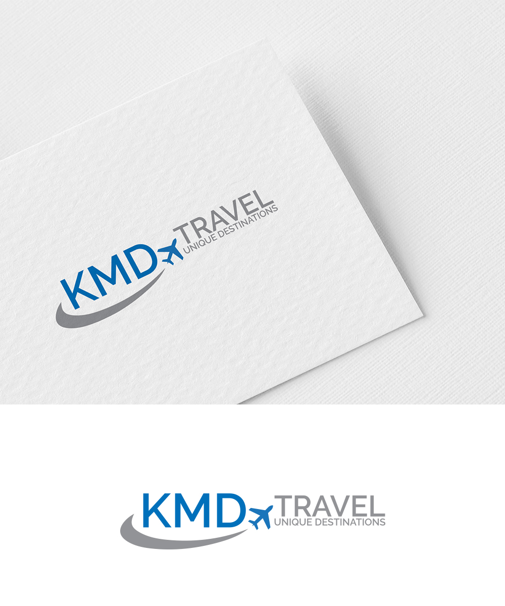 Feminine, Colorful, travel Logo Design for KMD Travel - unique ...