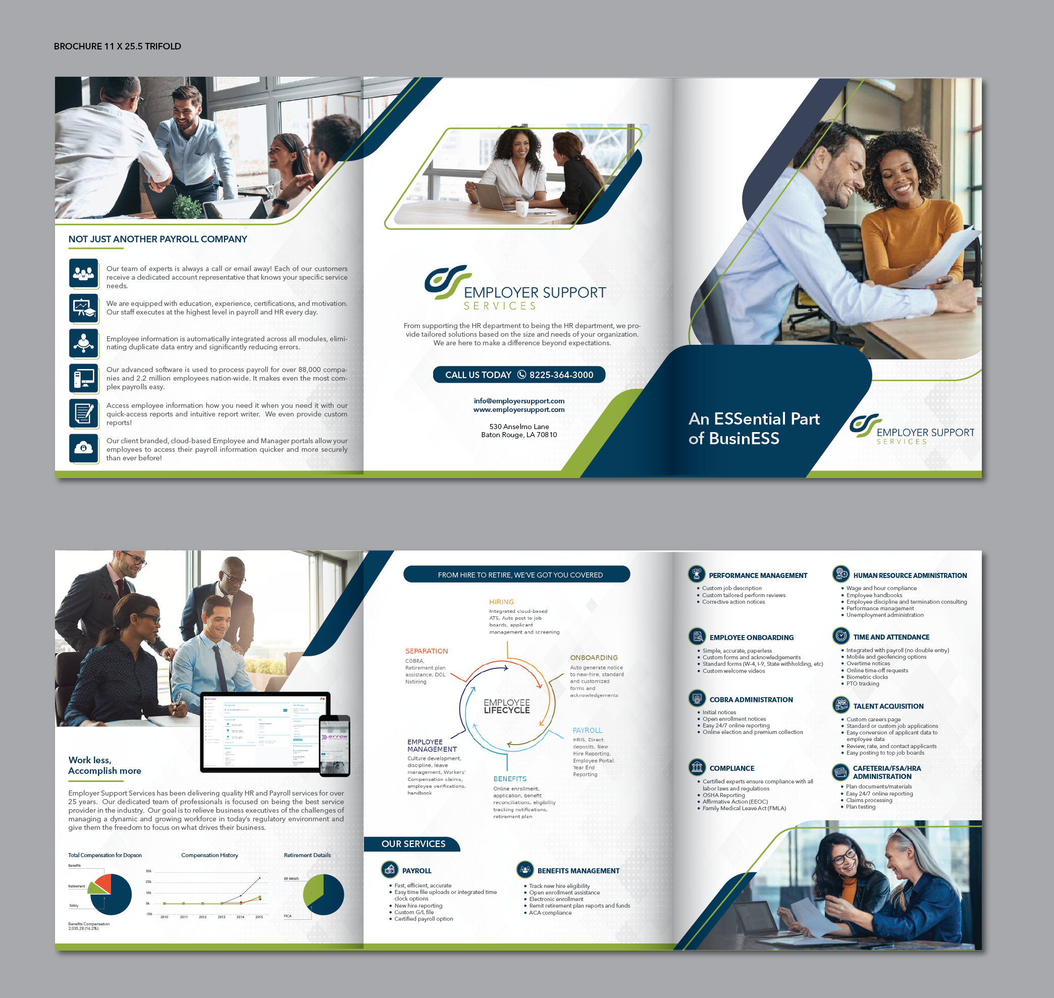 Professional, Serious, Human Resource Management Brochure Design for ...