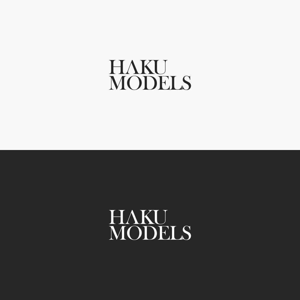 Modern, Upmarket, Fashion and Modelling Logo Design for Haku Models by ...