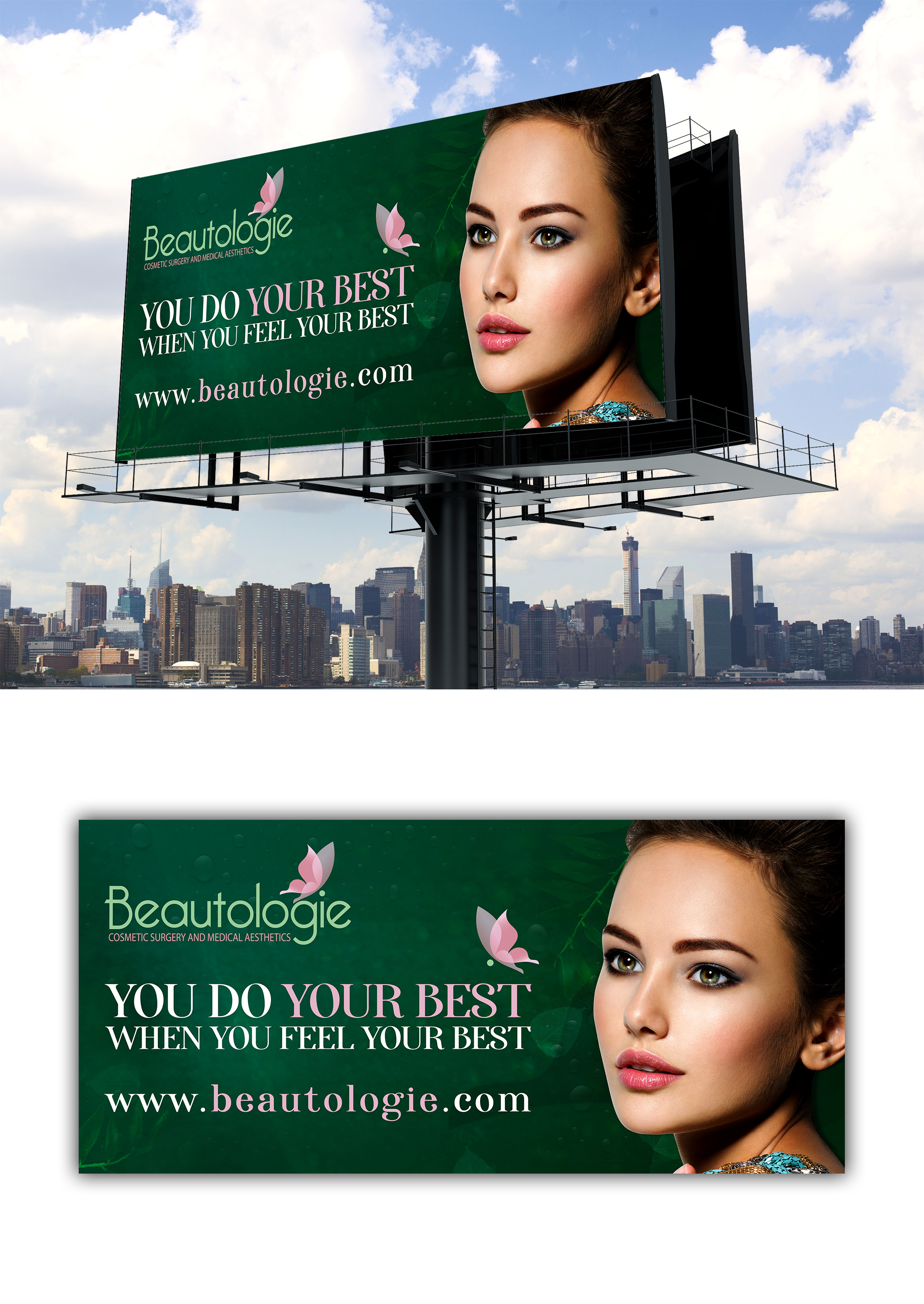 Elegant, Playful, plastic surgery of the breast and body Billboard ...