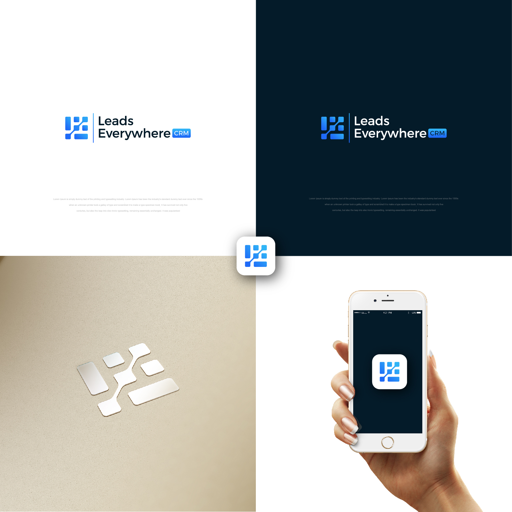 Elegant, Playful, Software Logo Design for Leads Everywhere CRM by ...