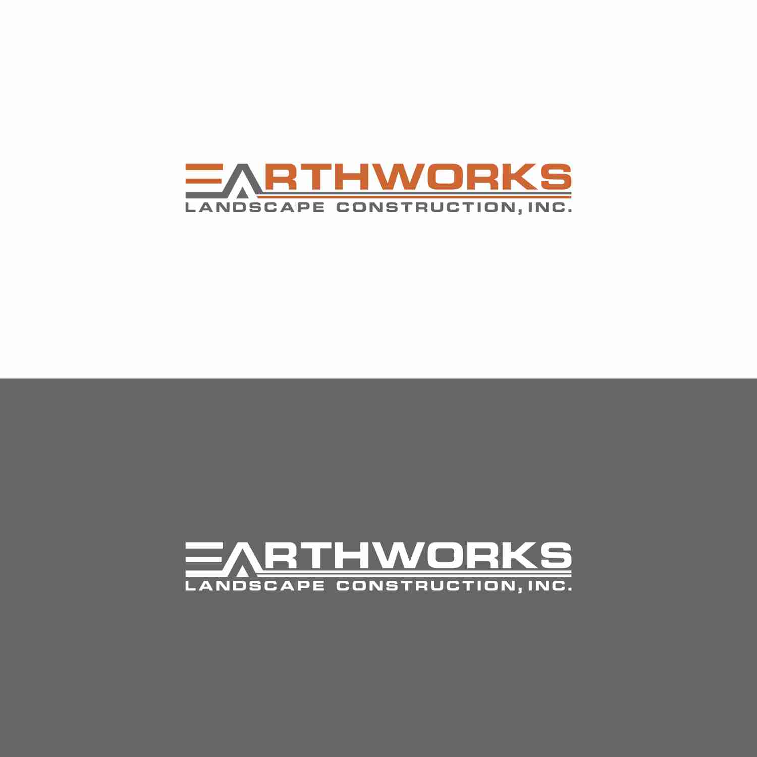 Professional, Bold, Landscape Construction Logo Design for Earthworks ...