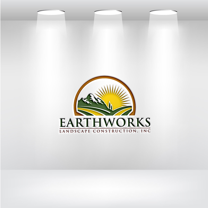 Professional, Bold, Landscape Construction Logo Design for Earthworks ...