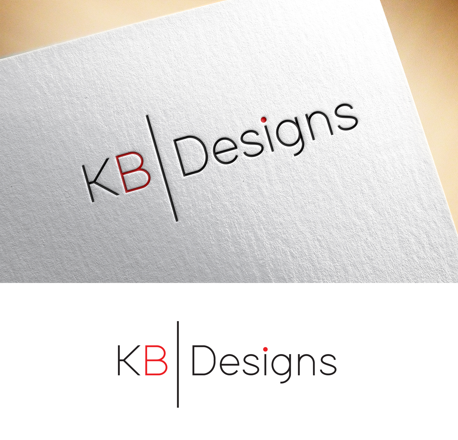 Logo Design for KB Designs by Impressive Sol | Design #28650288