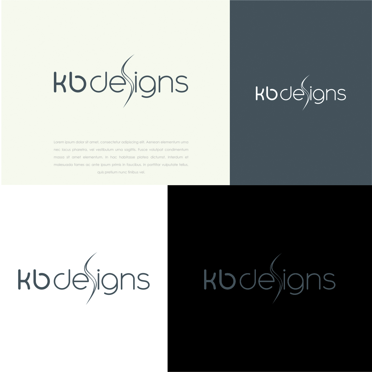 Logo Design for KB Designs by pachilakili | Design #28680117