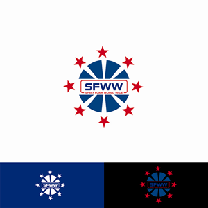 Red White and Blue SFWW logo design | 148 Logo Designs for SFWW | Page 2
