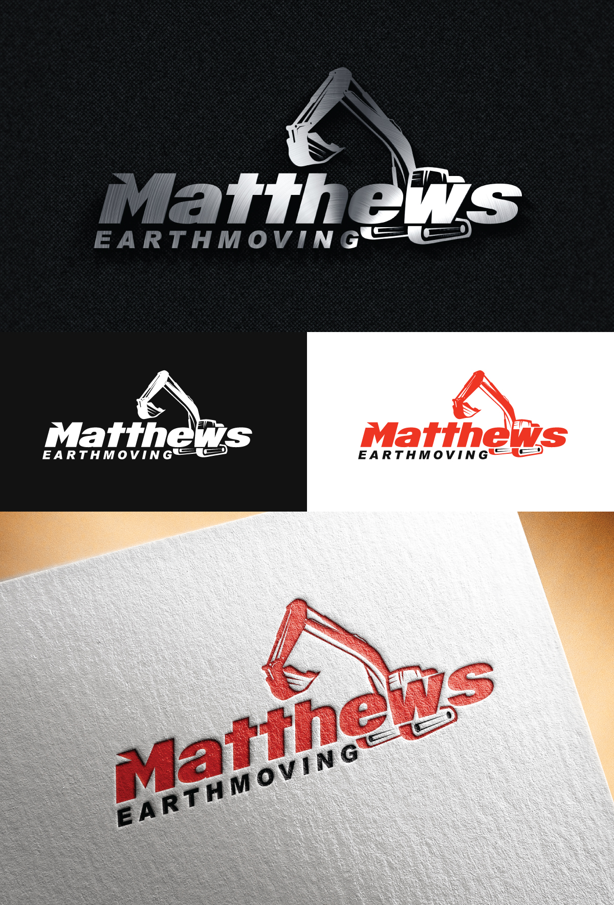 Upmarket, Playful, Earthmoving and construction Logo Design for ...