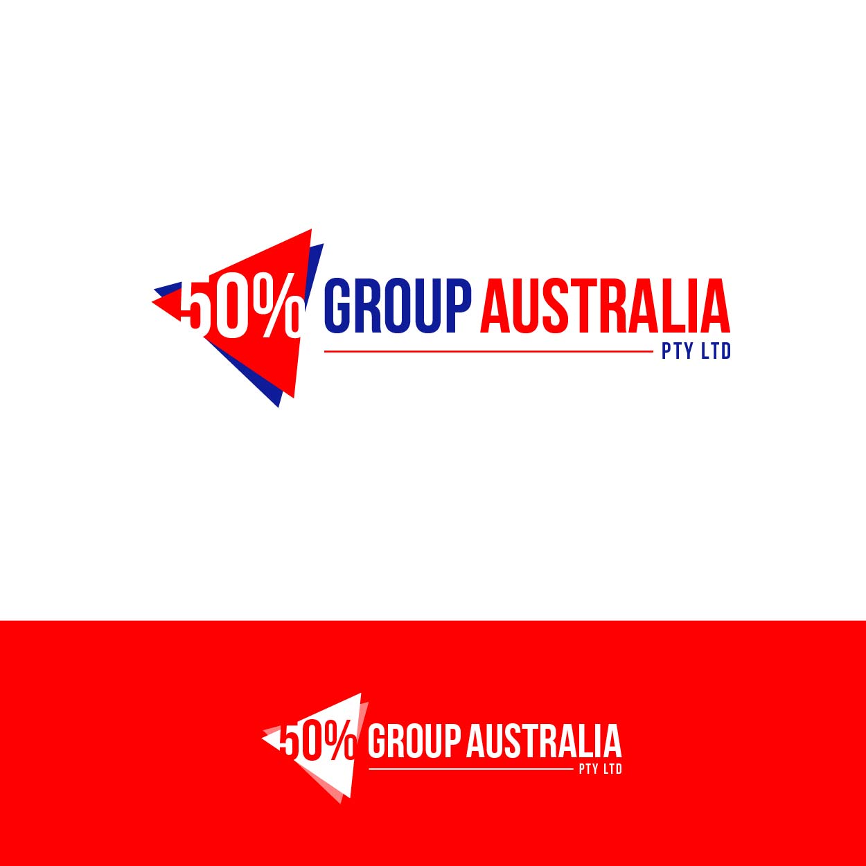 Elegant, Playful Logo Design for 50% GROUP AUSTRALIA PTY LTD by anup ...