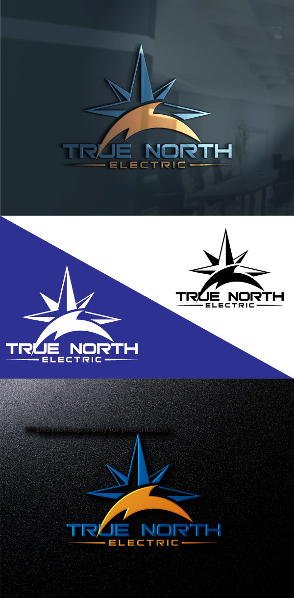 Logo Design for True North Electric by akterkhadijars | Design #28692737