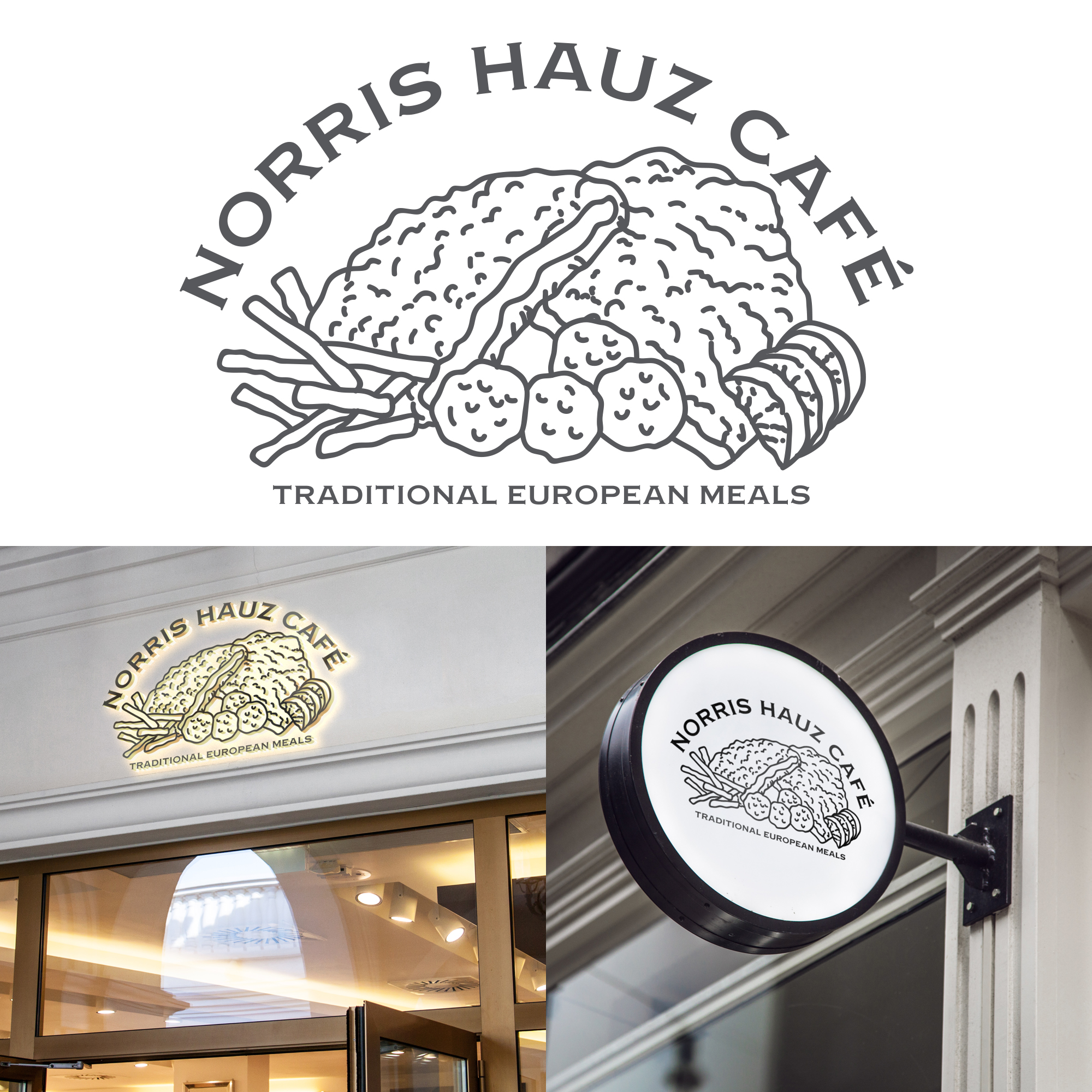 Modern, Conservative, Food/Hospitality Logo Design for Norris Hauz Café ...