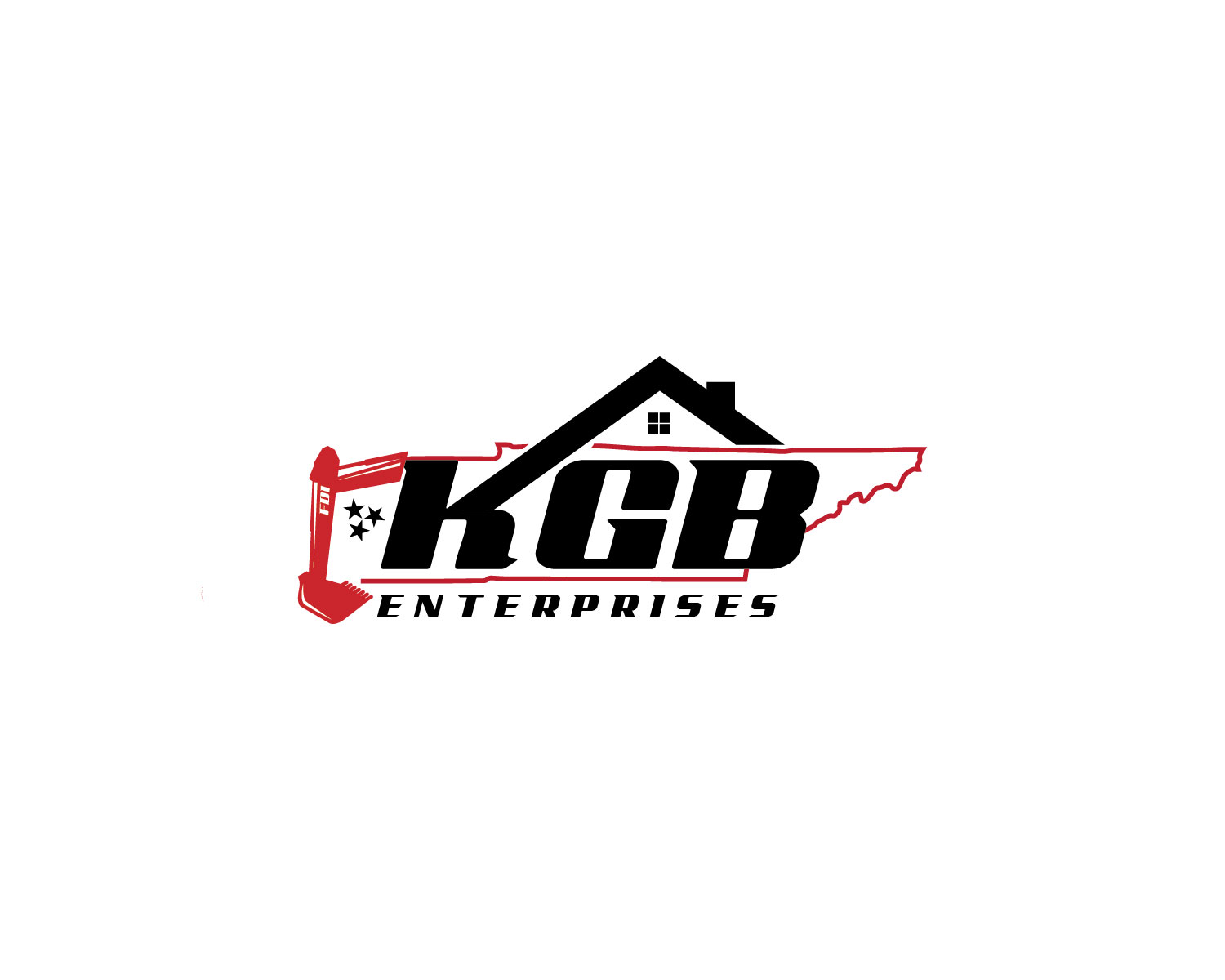 Bold, Modern, excavation construction Logo Design for KGB Enterprises ...